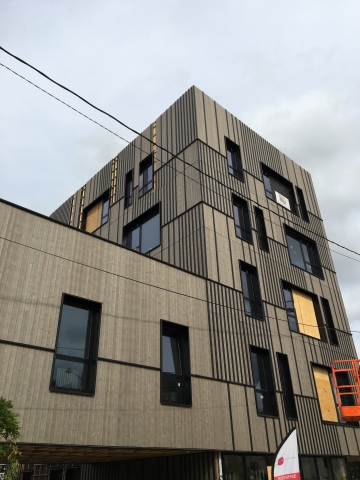 Visite du bâtiment Ywood Nexity - Fibois Bretagne